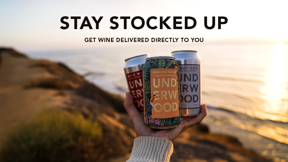 Union Wine Co. Oregon wines, Underwood Wine in a can